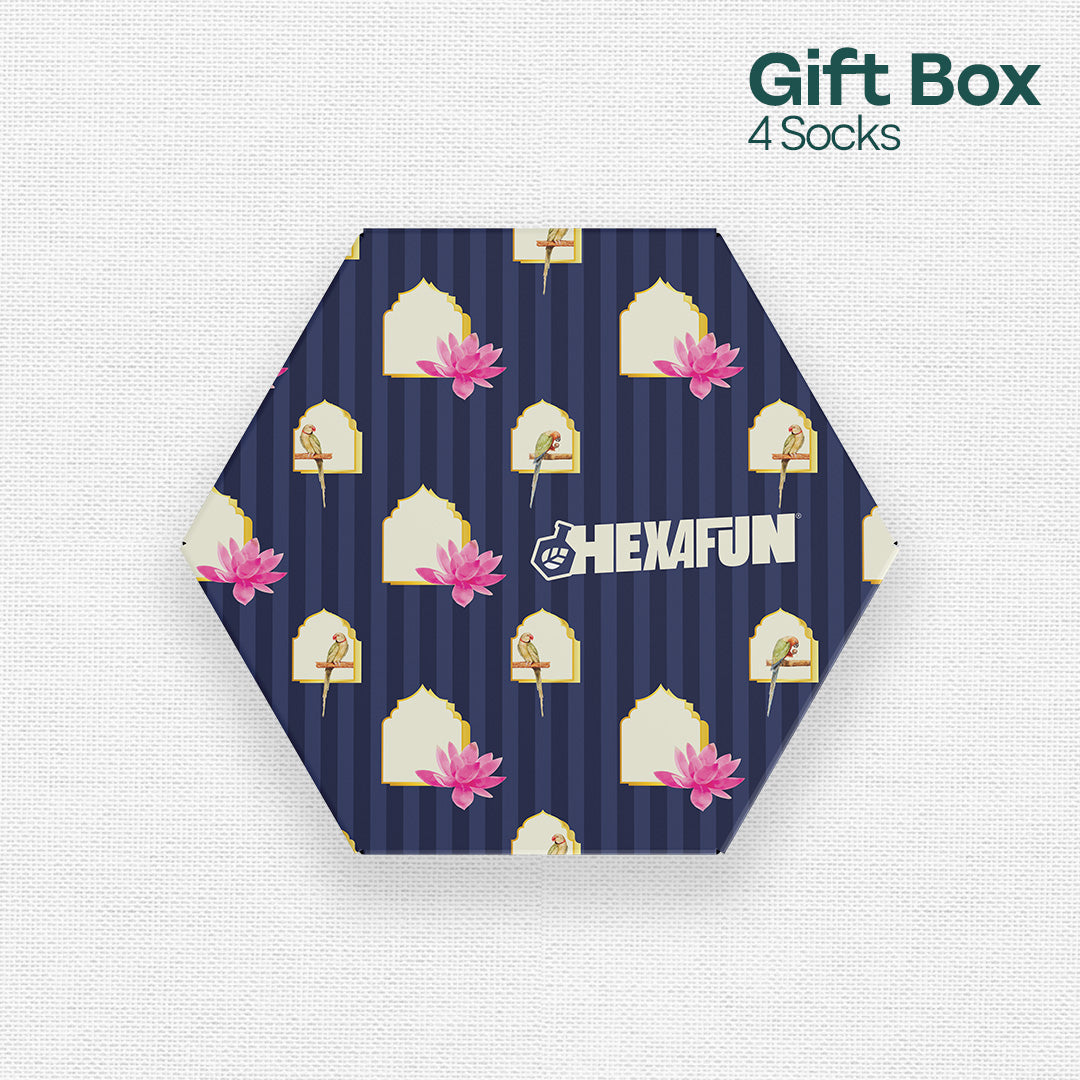 Shop Bloomrang Vibrant Quirky Socks | Say No To Boring - Box of 4 – Hexafun