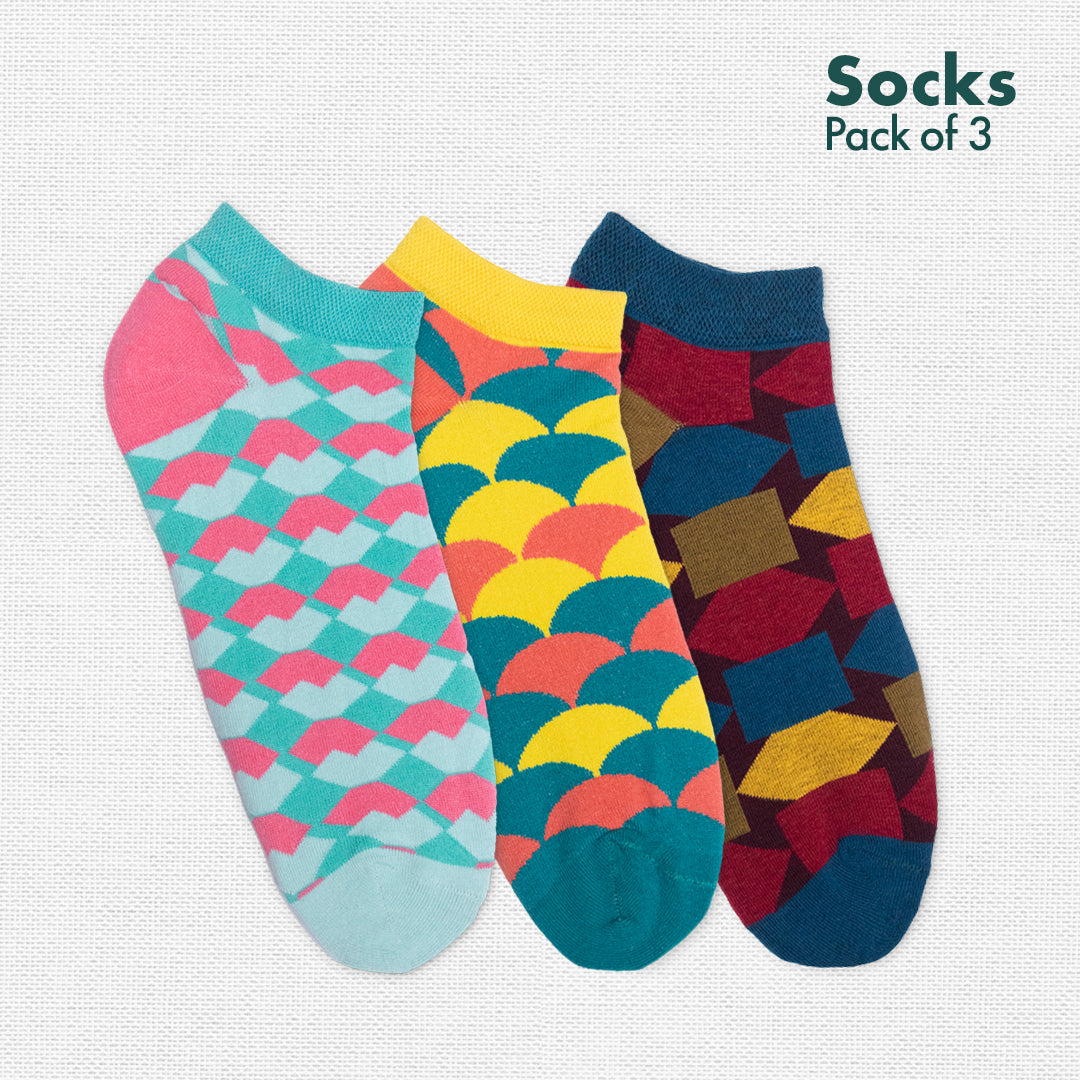 Buy Trendy Ankle Socks Online In India | 100% Organic Cotton & Unisex ...
