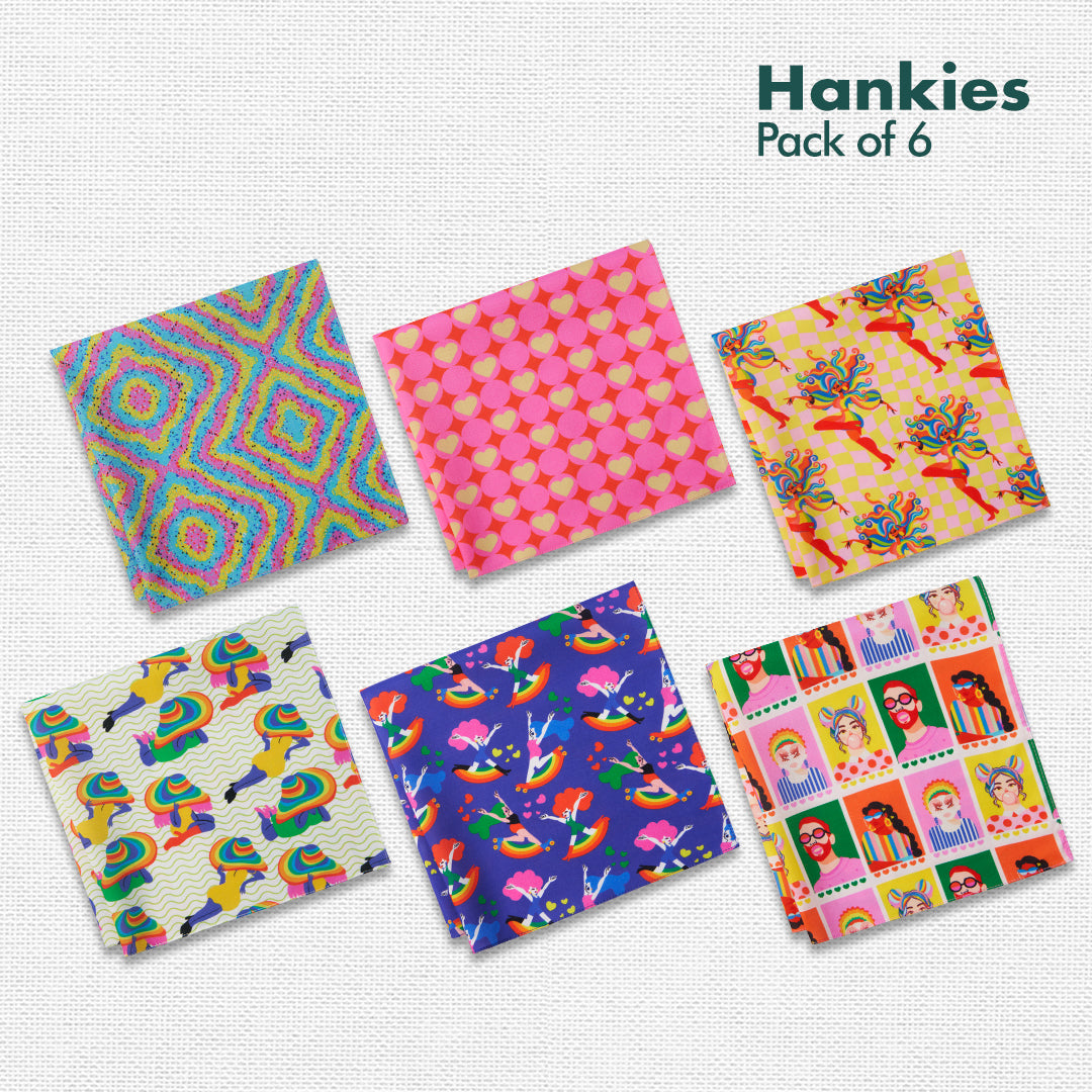 Shop 'It's Just Love' Pride Handkerchiefs | Quirky & Fun Designs - Pack ...
